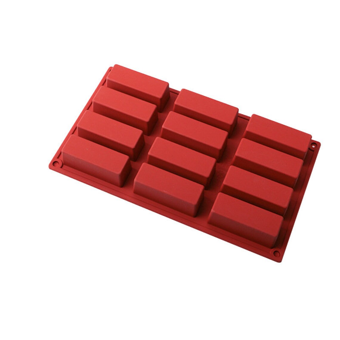 12 Cavities Rectangular Mousse Cake Silicone Mold Baking Diy - Etsy