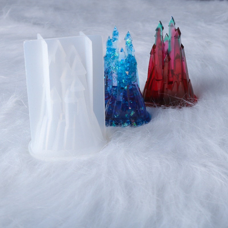 3D Castle Silicone Mold High Mirror Castle Handmade Ornaments - Etsy