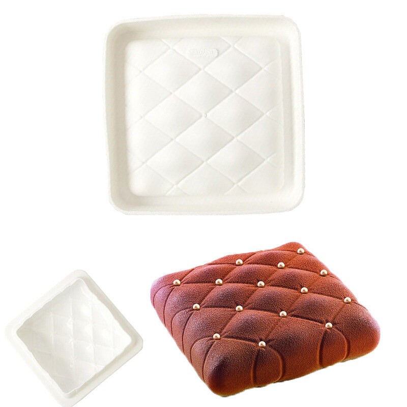 Square Pillow White Mousse Cake Silicone Mold Glaze Cake Mold - Etsy UK