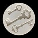 Key Silicone Mold Retro Key Pendant Handmade Epoxy Mold Cake Decoration ...