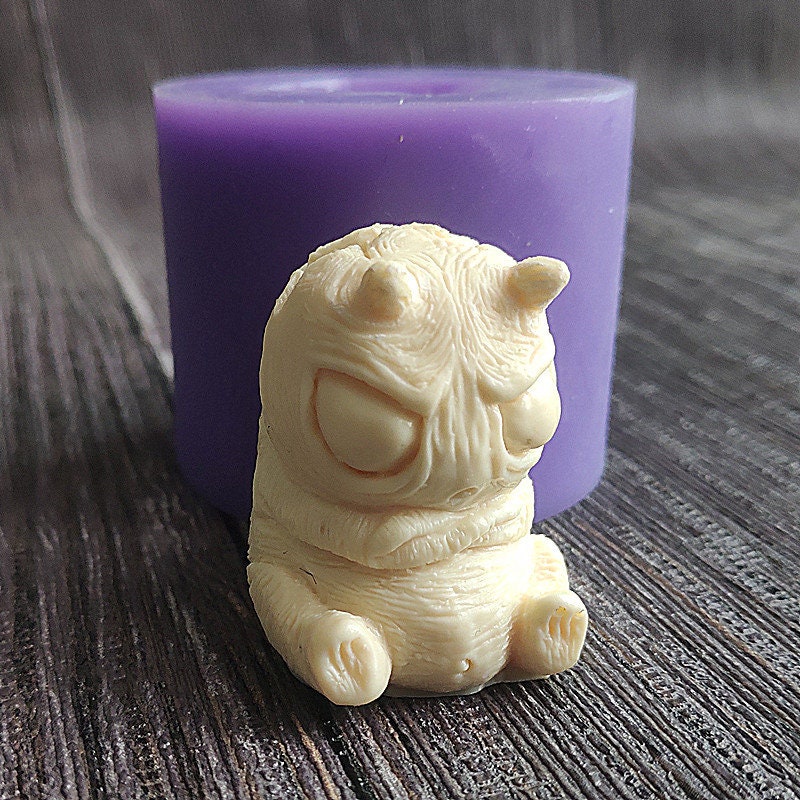 Angry Monster Silicone Mold for Resin Cartoon Monster Mold Cake Mold ...