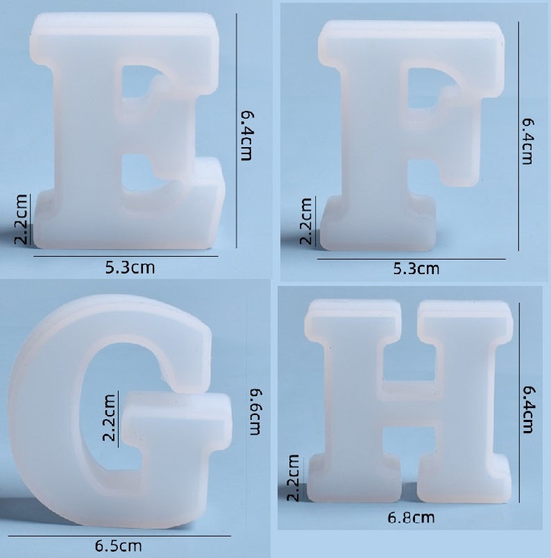 Diy Epoxy Mold 26 Large English Letters Creative Handmade - Etsy
