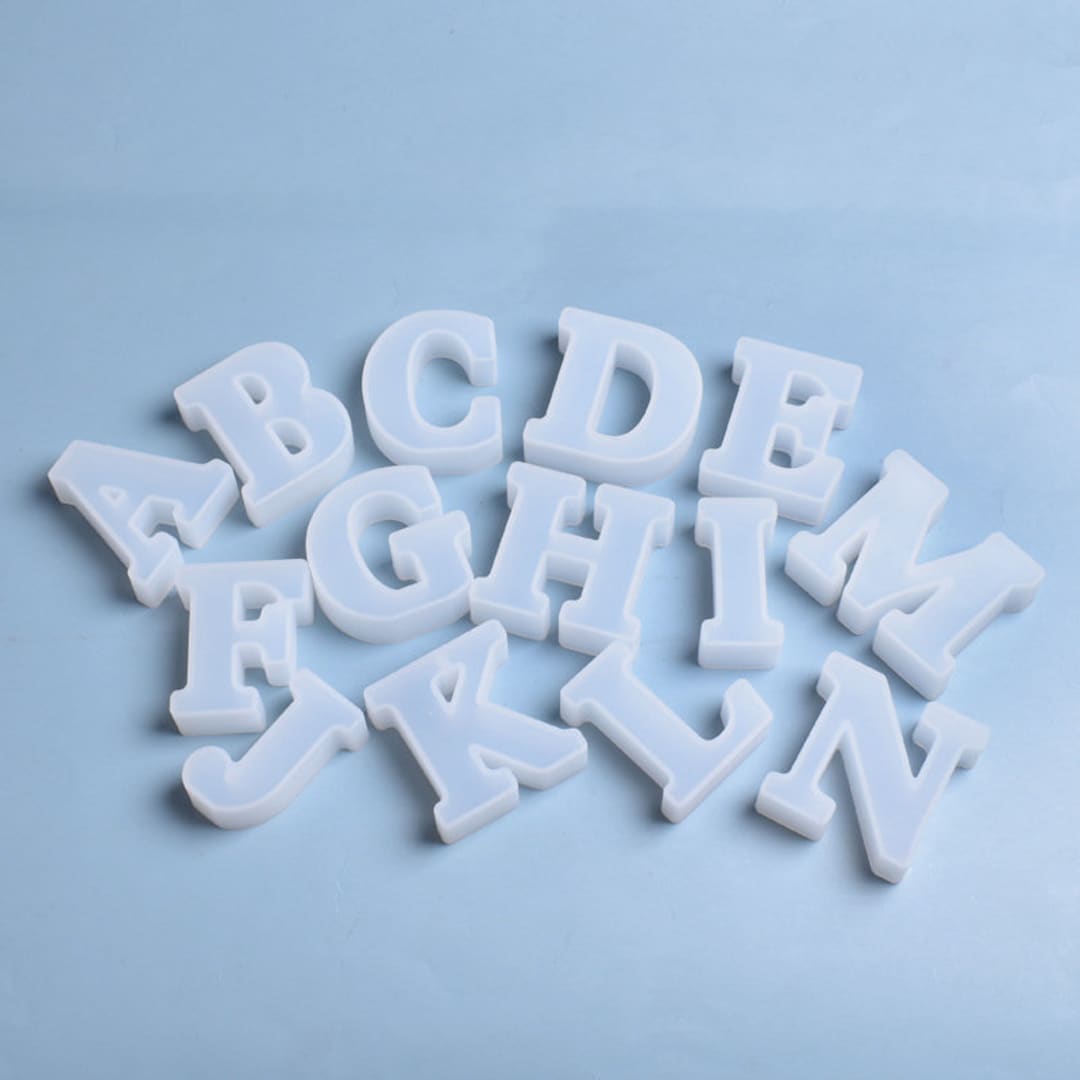 Diy Epoxy Mold 26 Large English Letters Creative Handmade Ornaments ...