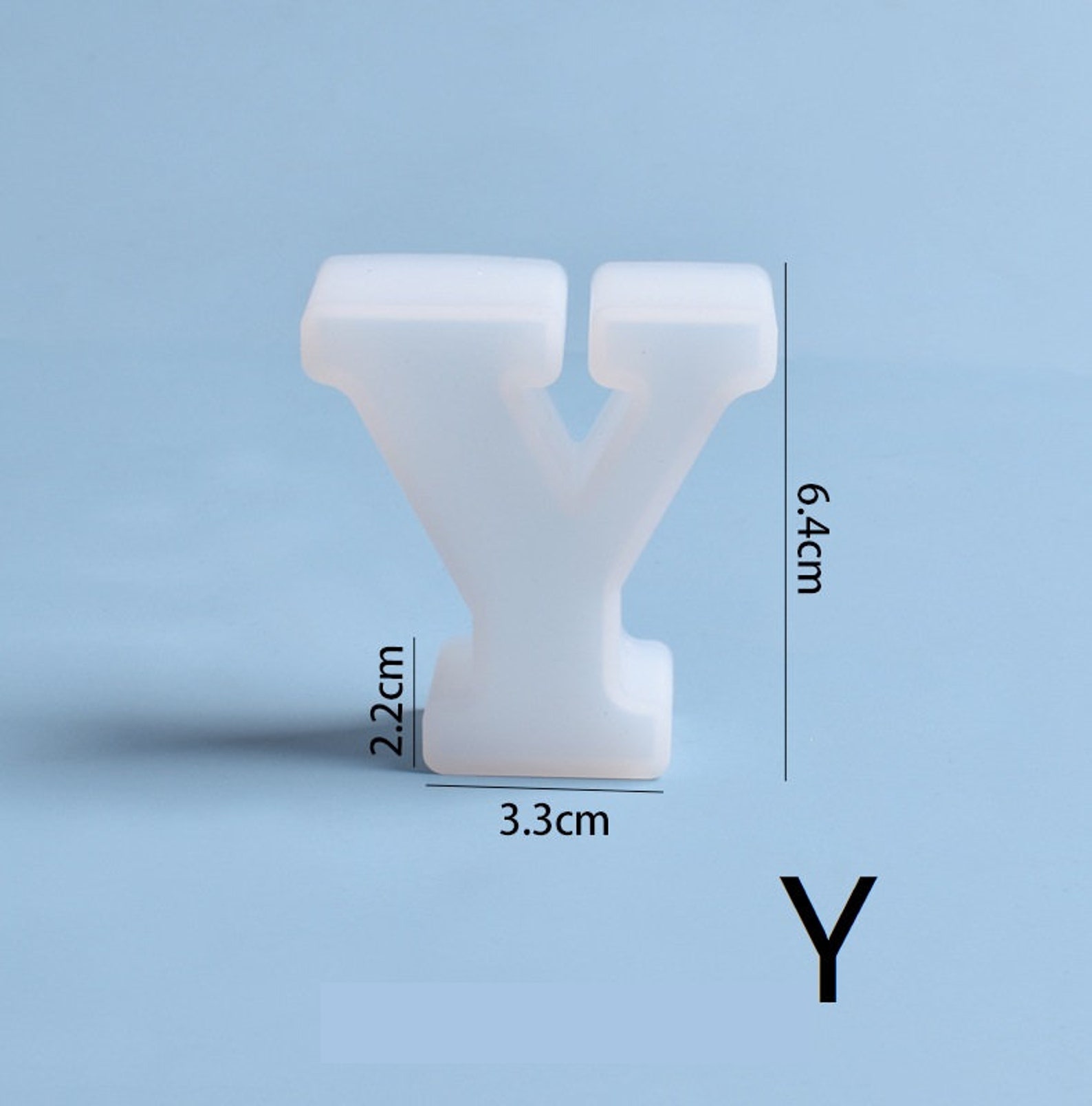 26 Large English Letters Creative Handmade Ornaments Silicone - Etsy