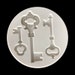Key Silicone Mold Retro Key Pendant Handmade Epoxy Mold Cake Decoration ...