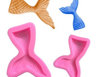 3 Mermaid Tail Mold Fish Tail Mold Epoxy Resin Tool Diy - Etsy