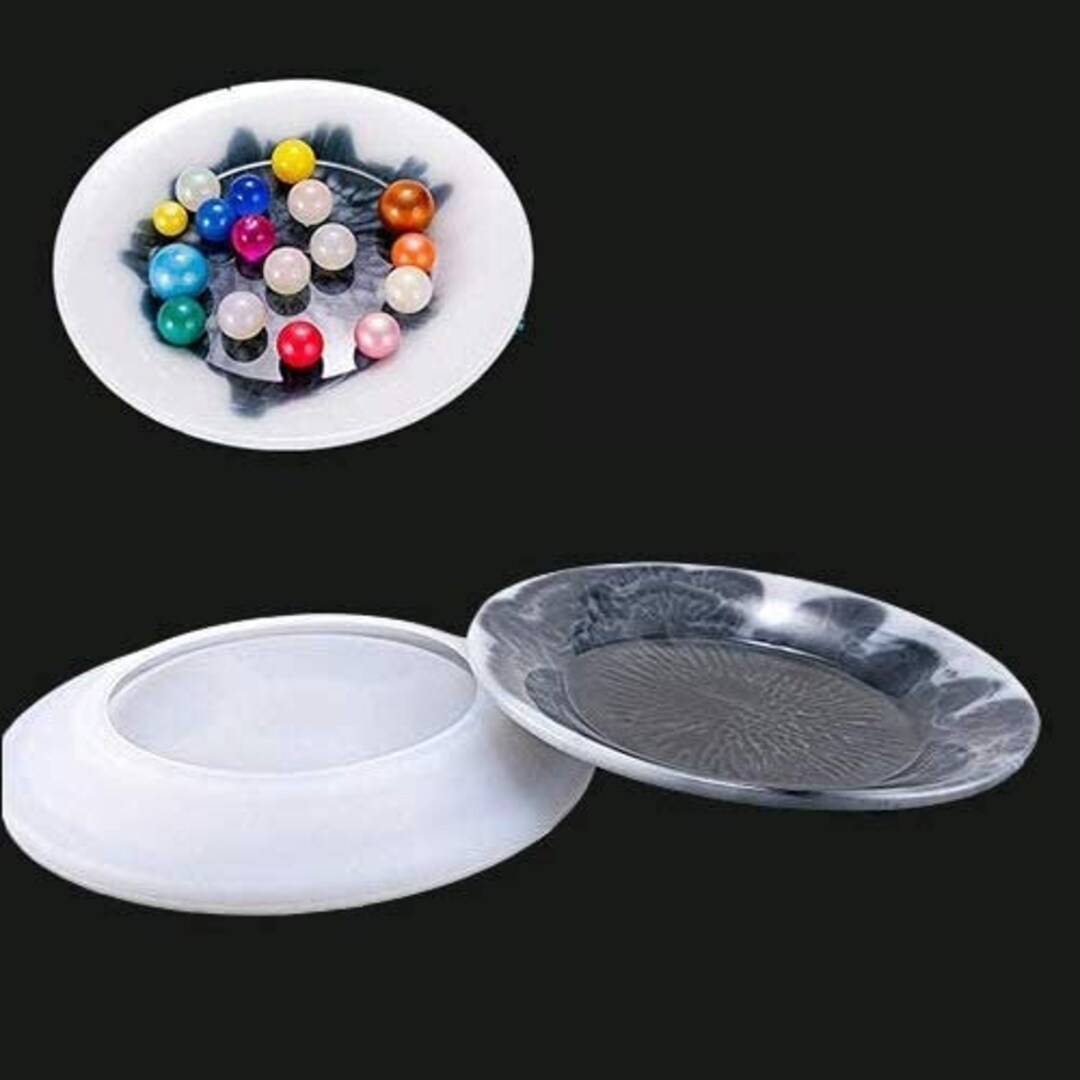 Round Flat Bottom Plate Silicone Mold Crystal Epoxy Mold DIY - Etsy