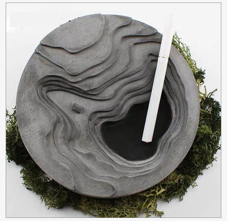 DIY Desktop Ashtray Landscape Setting Square Round Potted - Etsy