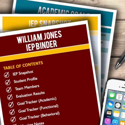 Parent IEP Binder Instant Download Printable Digital - Etsy