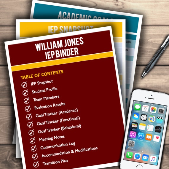 Parent IEP Binder Instant Download Printable Digital - Etsy