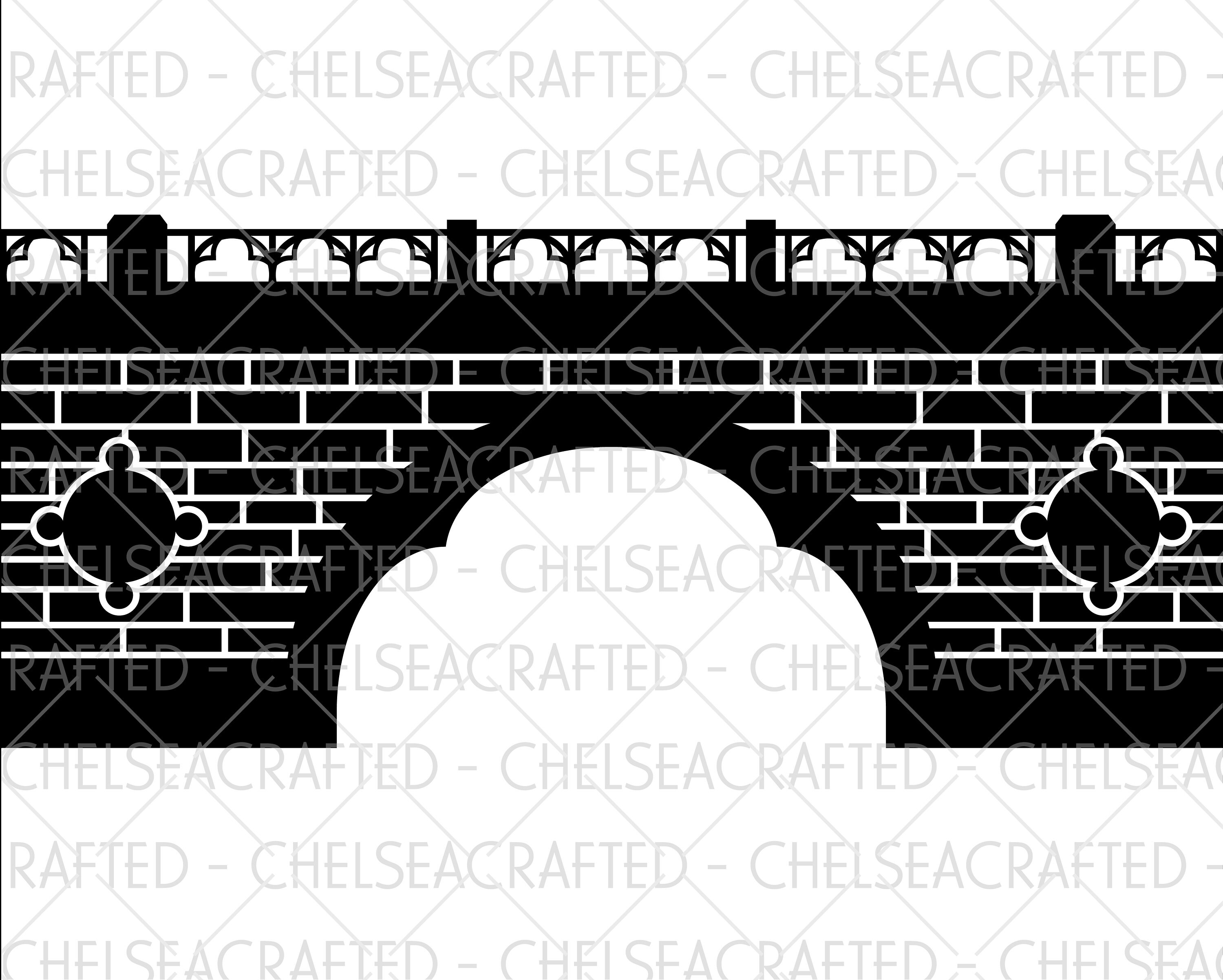 Trefoil Arch Silhouette - SVG, PNG, EPS - Etsy