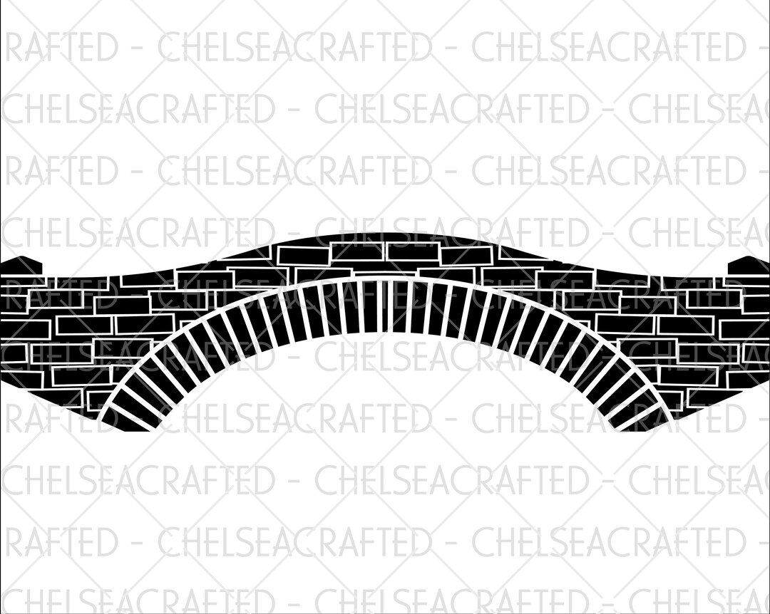 Balcony Bridge Silhouette - SVG, PNG, EPS - Etsy