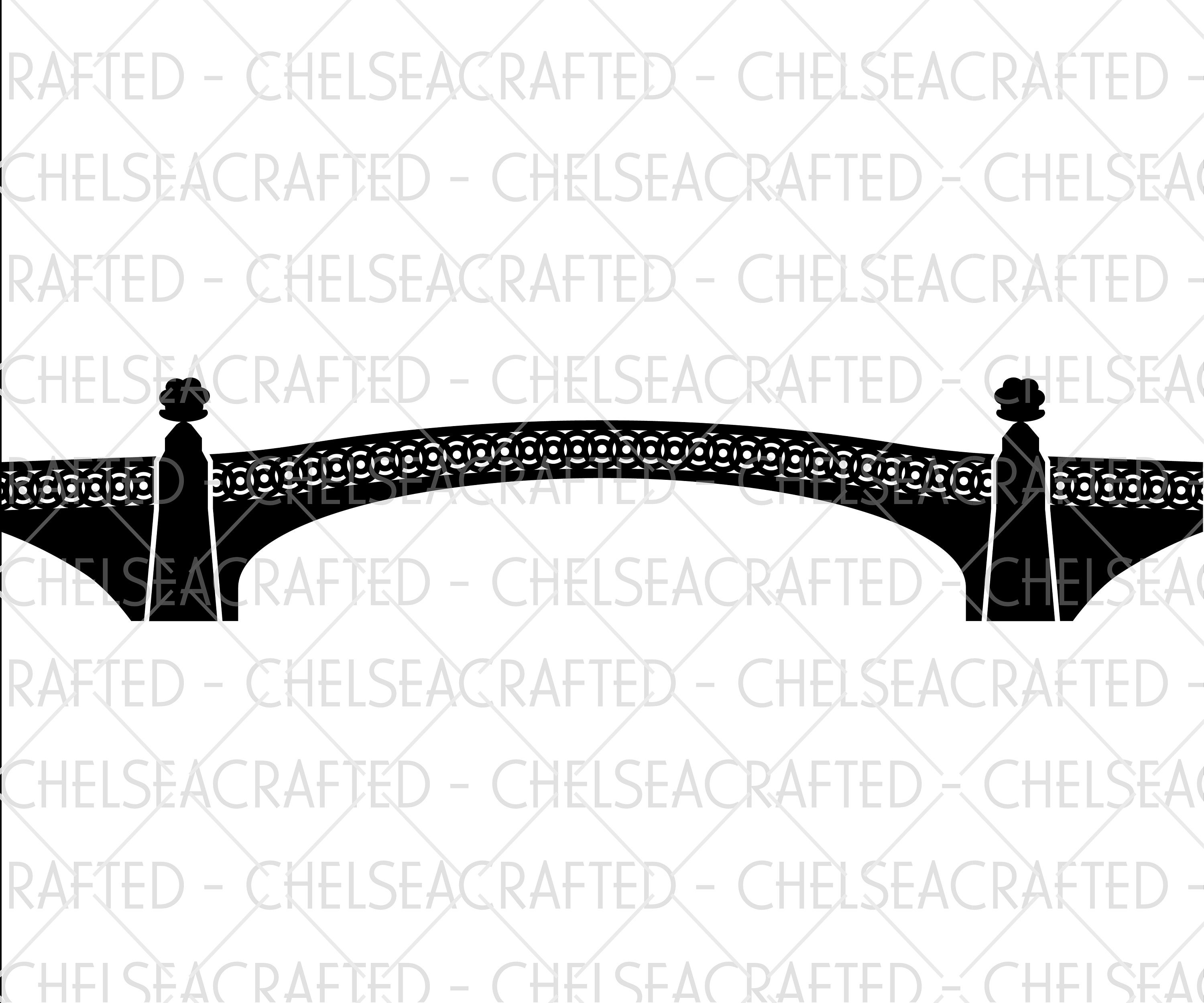 Bow Bridge Silhouette - SVG, PNG, EPS - Etsy