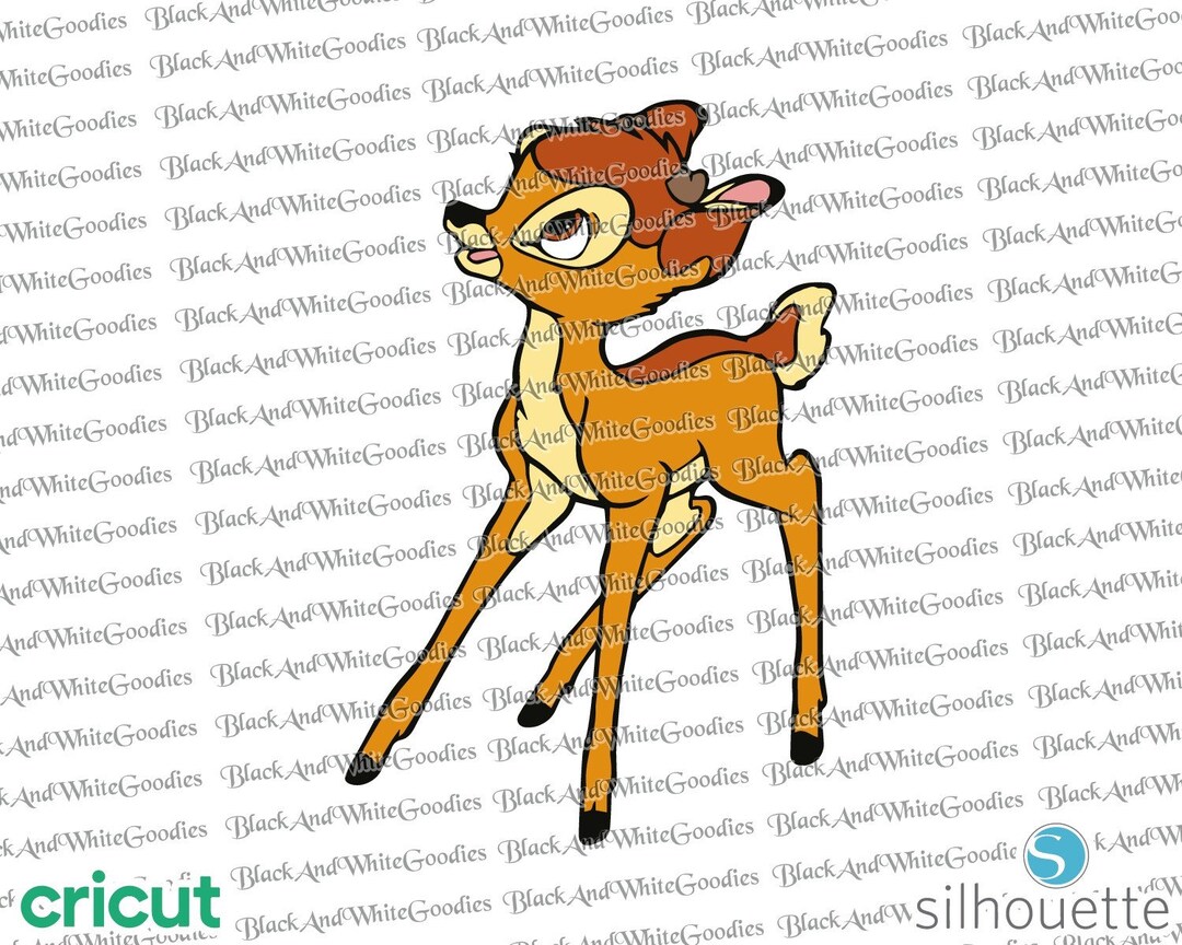 Bambi Svg, Layered Svg, Cricut, Cut File, Cutting File, Clipart, Png ...