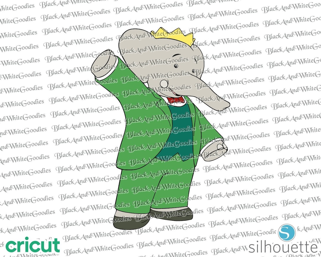 Babar and the Adventures of Badou Svg, Layered Svg, Cricut, Cut File ...