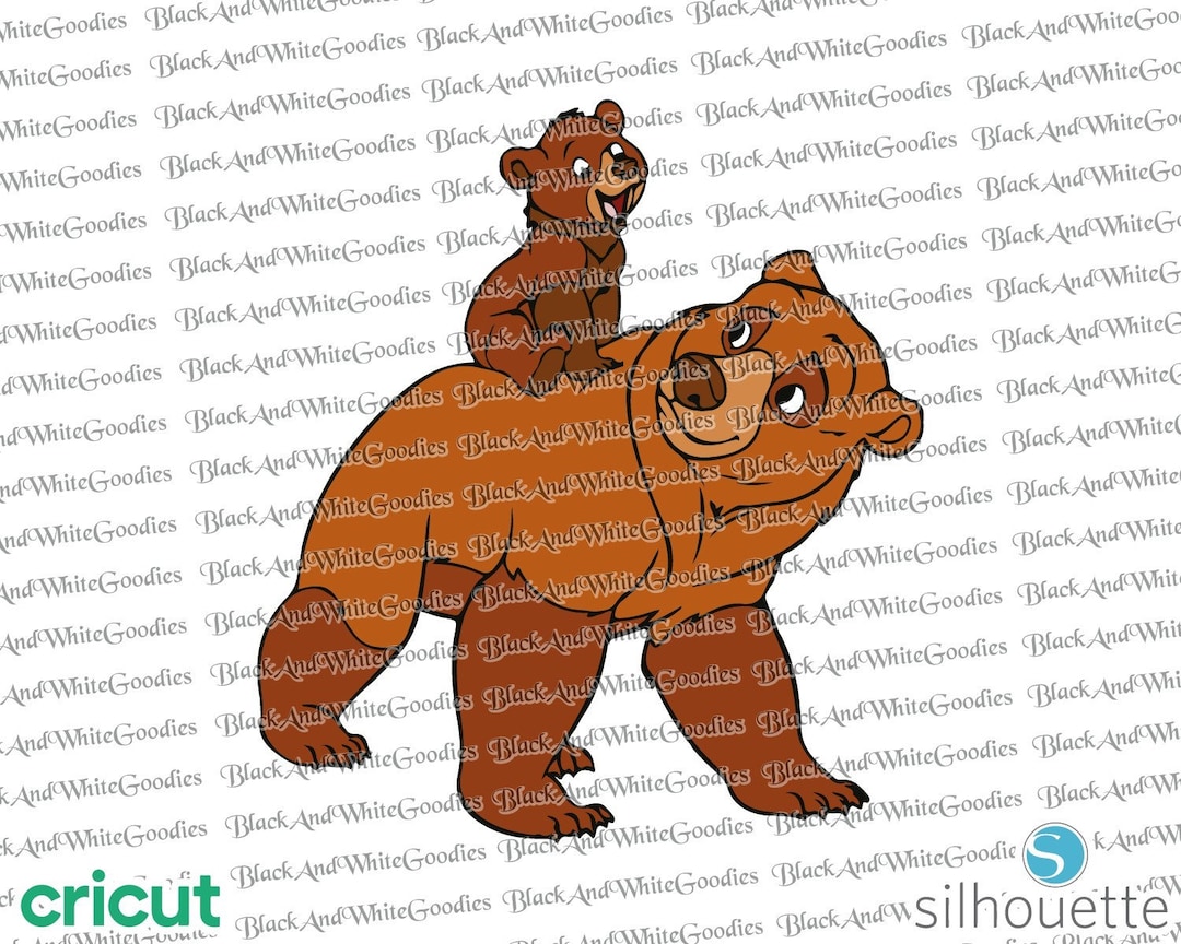 Brother Bear Svg, Layered Svg, Cricut, Cut File, Cutting File, Clipart ...