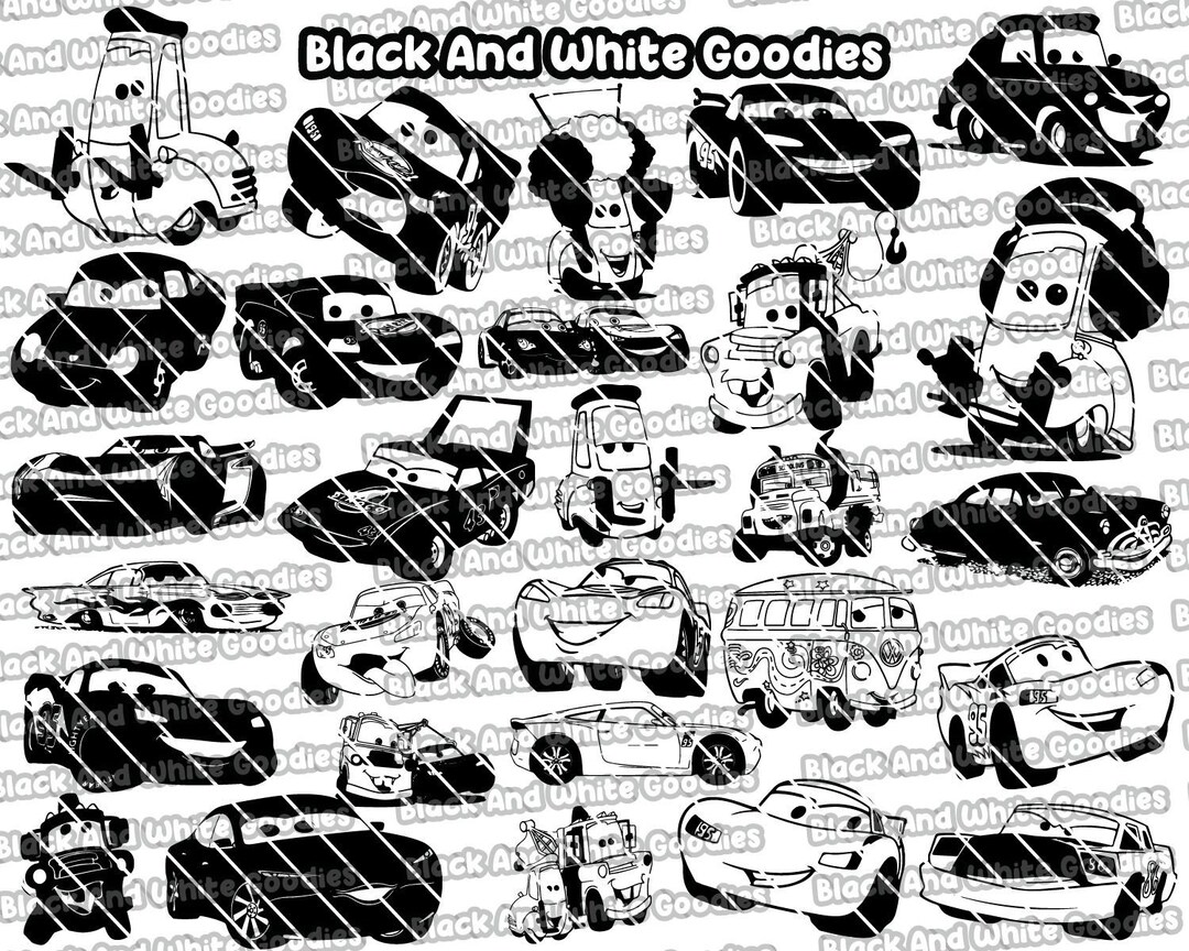 Cars Svg, Cars Silhouette, Cars Outline, Cars Cricut, Cars Cut File ...