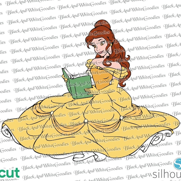 Belle Book Svg - Etsy