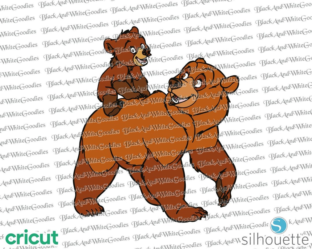 Brother Bear Svg, Layered Svg, Cricut, Cut File, Cutting File, Clipart ...
