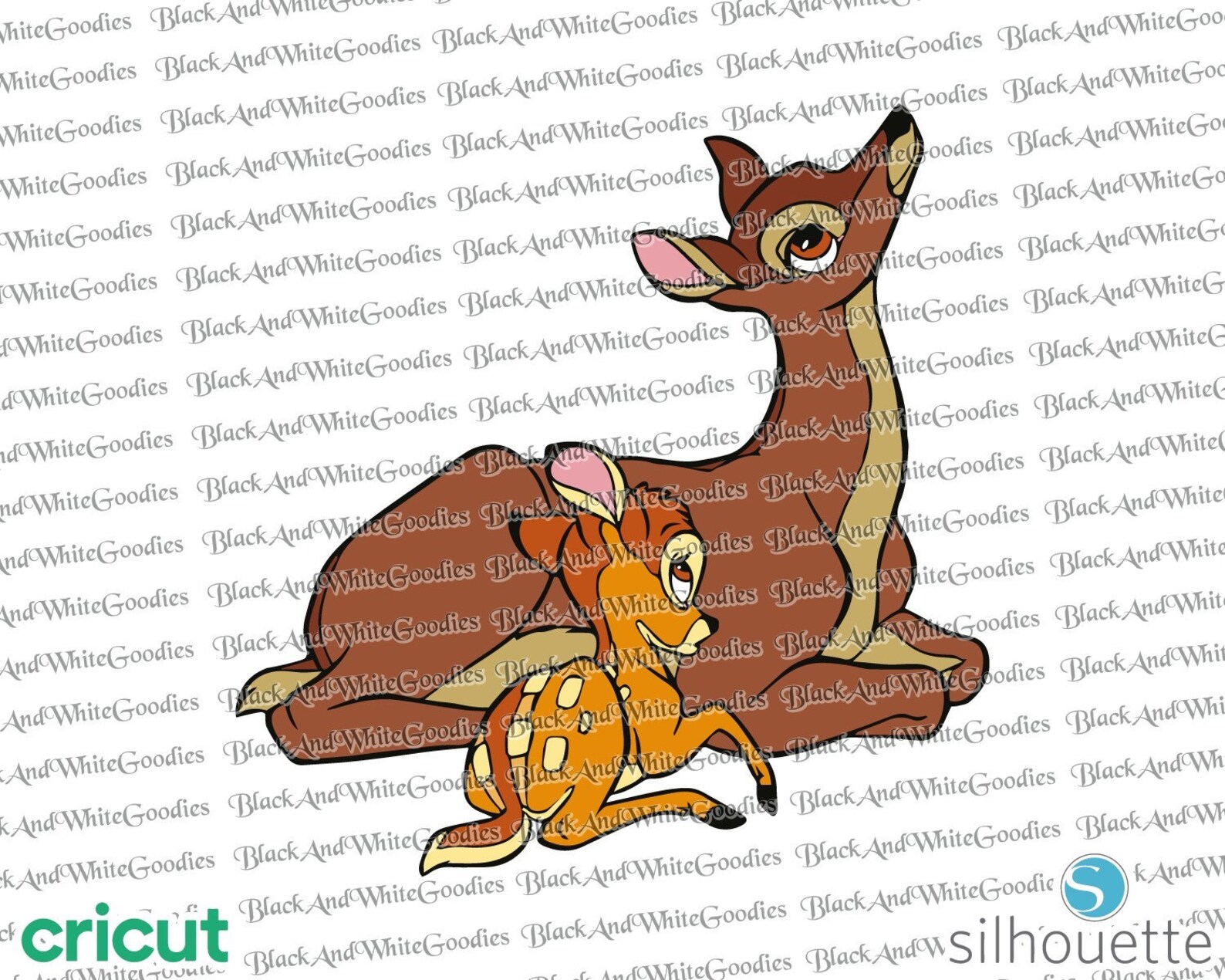 Bambi and Bambis Mother Svg Layered Svg Cricut Cut File - Etsy India