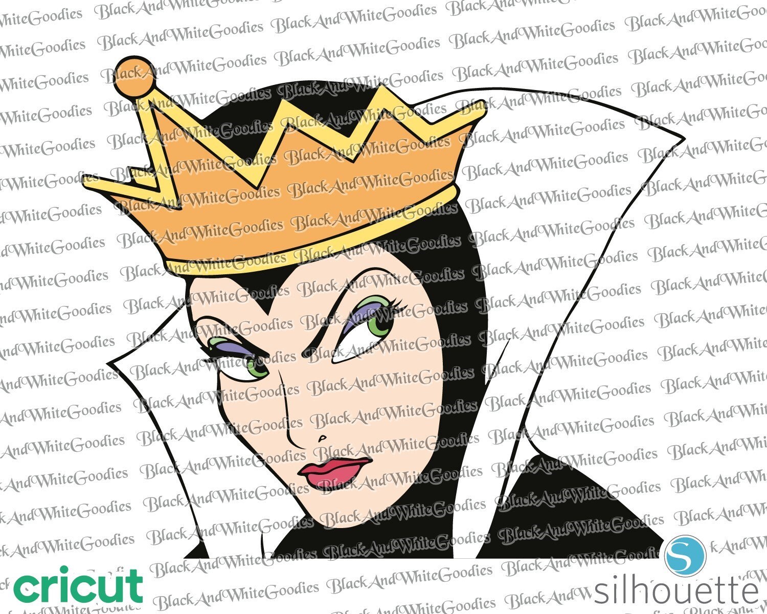 Villain Evil Queen Svg Layered Svg Cricut Cut File Cutting | Etsy