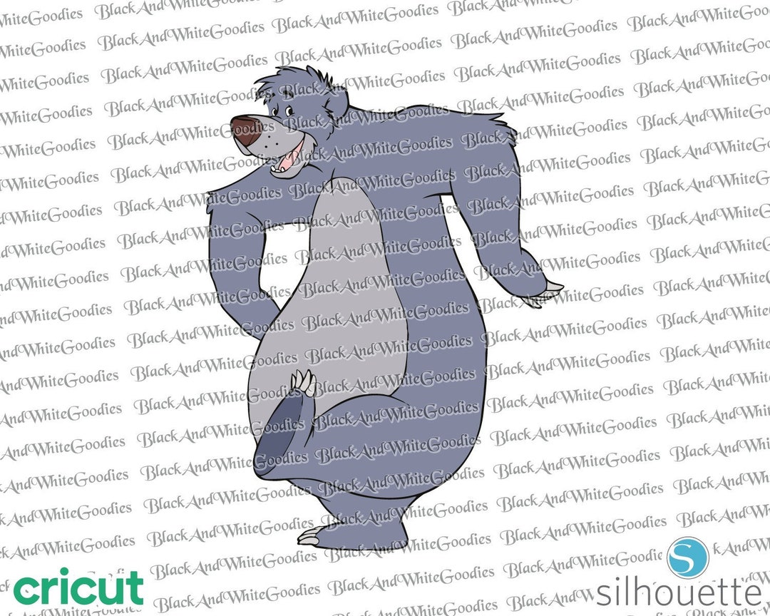 Baloo Jungle Book Svg, Layered Svg, Cricut, Cut File, Cutting File ...