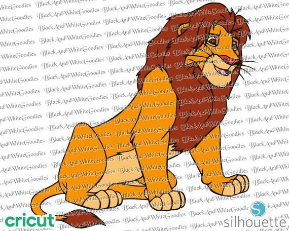 Adult Simba Svg Layered Svg Cricut Cut File Cutting File | Etsy