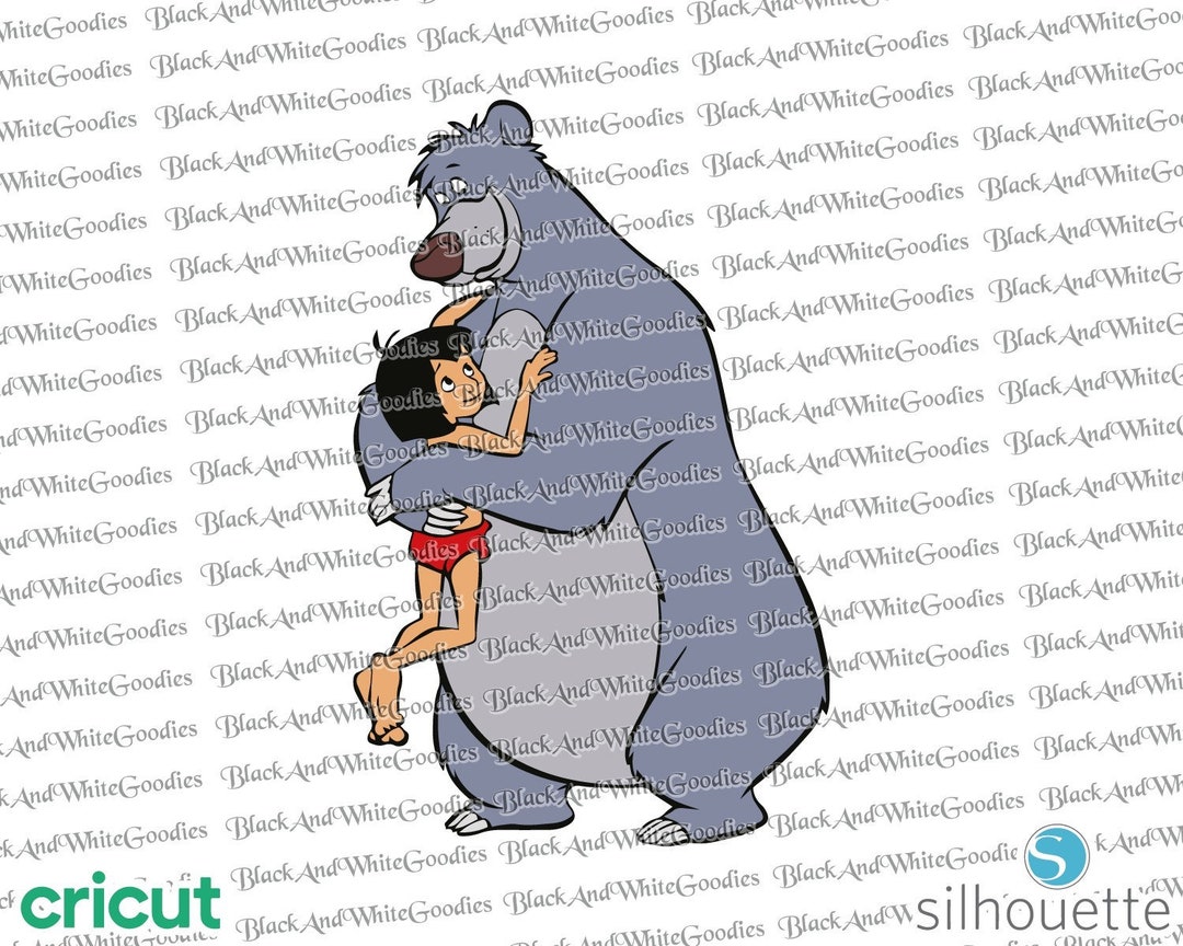 Baloo and Mowgli Jungle Book Svg, Layered Svg, Cricut, Cut File ...