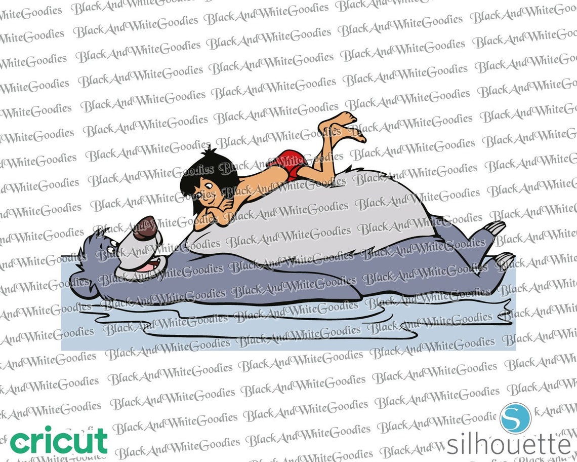 Baloo and Mowgli Jungle Book Svg Layered Svg Cricut Cut | Etsy