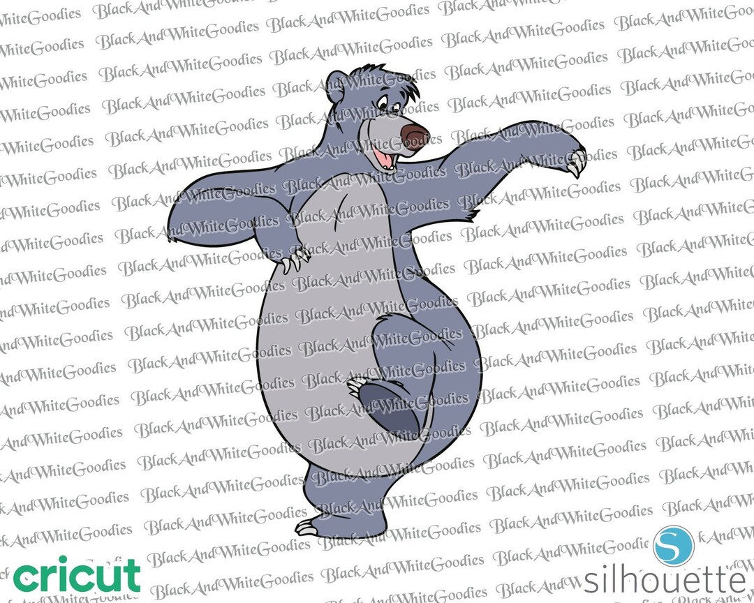 Baloo Jungle Book Svg, Layered Svg, Cricut, Cut File, Cutting File ...
