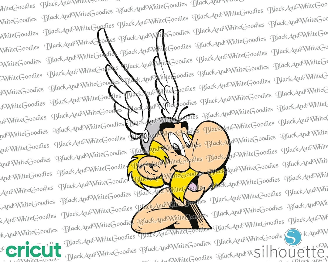 Asterix Svg, Layered Svg, Cricut, Cut File, Cutting File, Clipart, Png ...