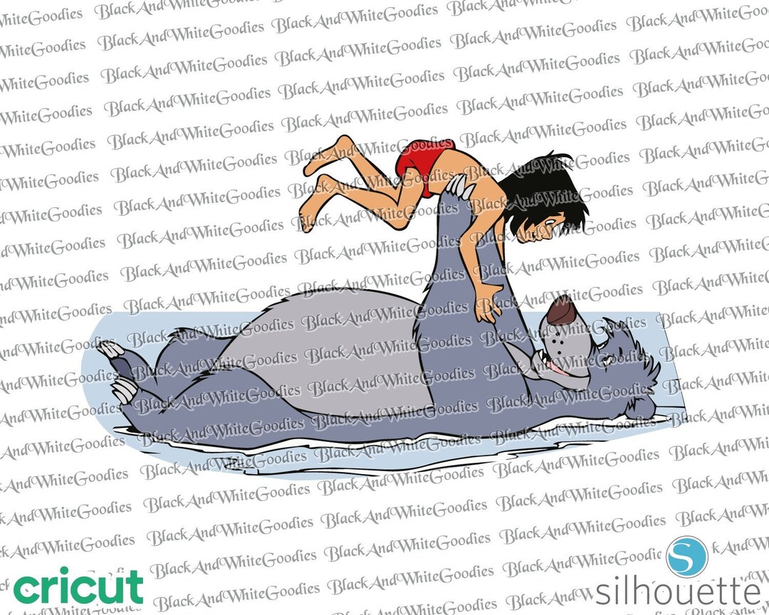 Baloo and Mowgli Jungle Book Svg, Layered Svg, Cricut, Cut File ...