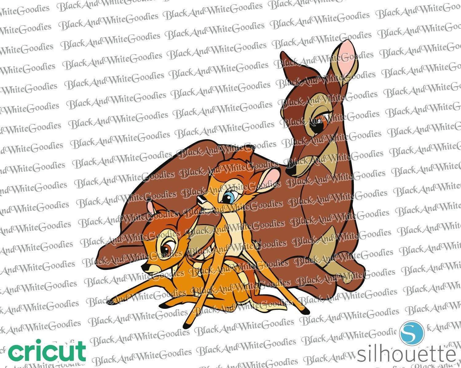 Bambi and Bambis Mother Svg Layered Svg Cricut Cut File - Etsy UK