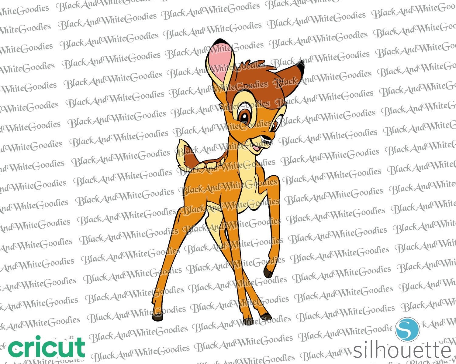 Bambi Svg, Layered Svg, Cricut, Cut File, Cutting File, Clipart, Png ...