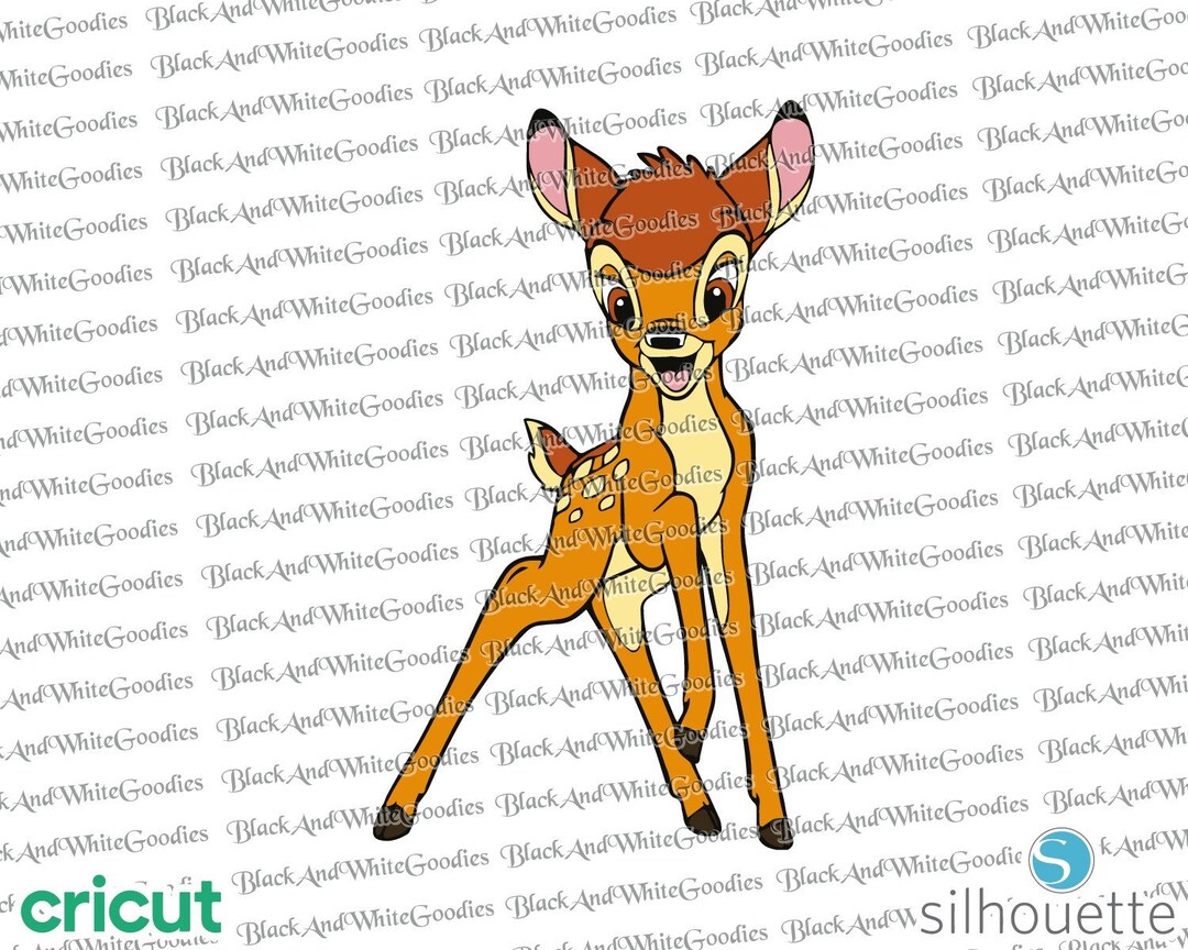 Bambi Svg, Layered Svg, Cricut, Cut File, Cutting File, Clipart, Png ...