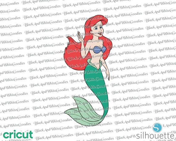 Little Mermaid Svg Layered Svg Cricut Cut File Cutting - Etsy