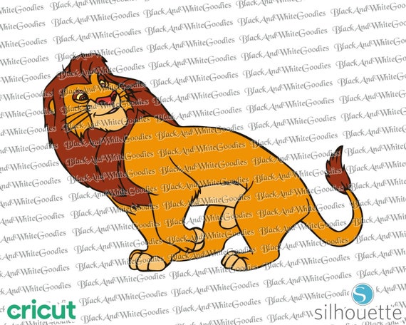 Simba svg adulte svg superposé cricut fichier coupé - Etsy France