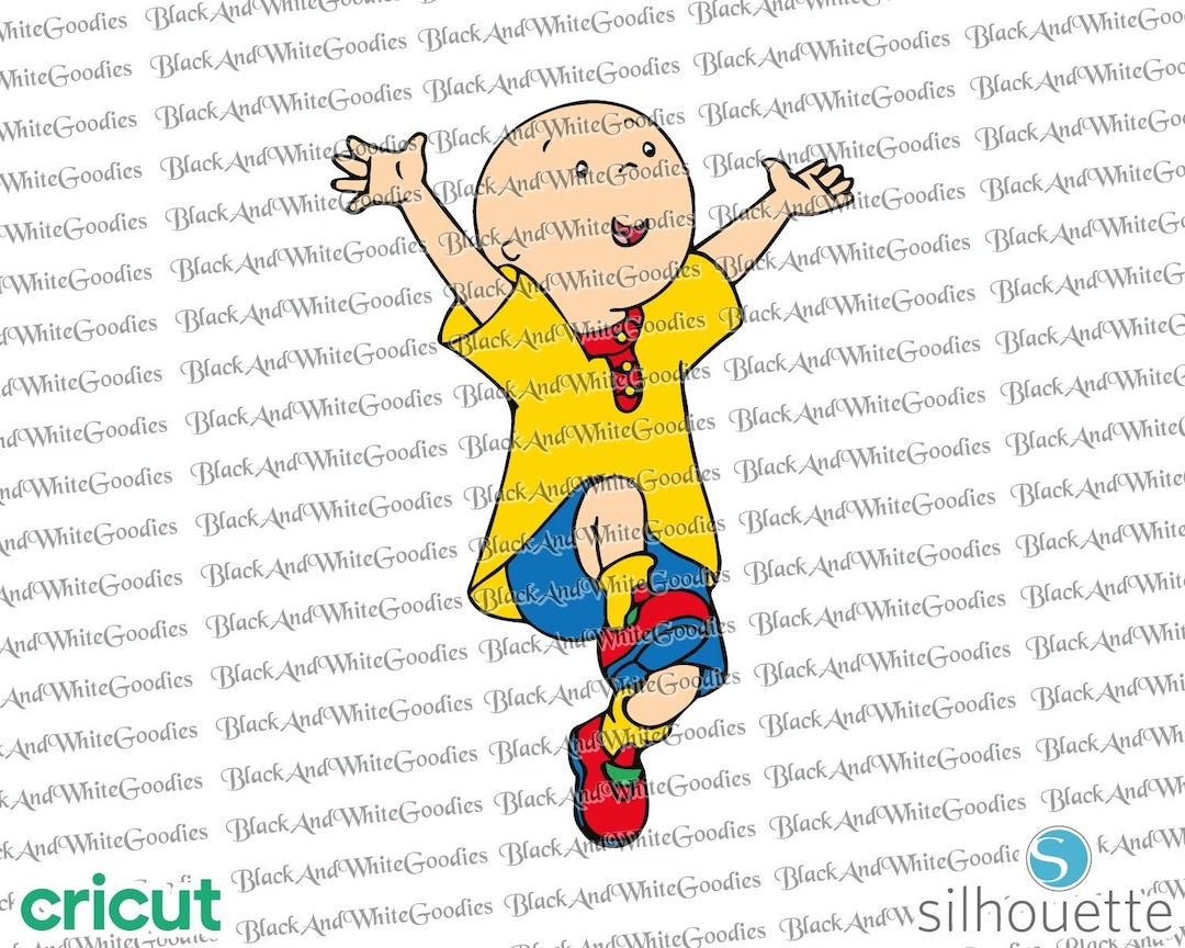 Caillou Svg, Layered Svg, Cricut, Cut File, Cutting File, Clipart, Png ...