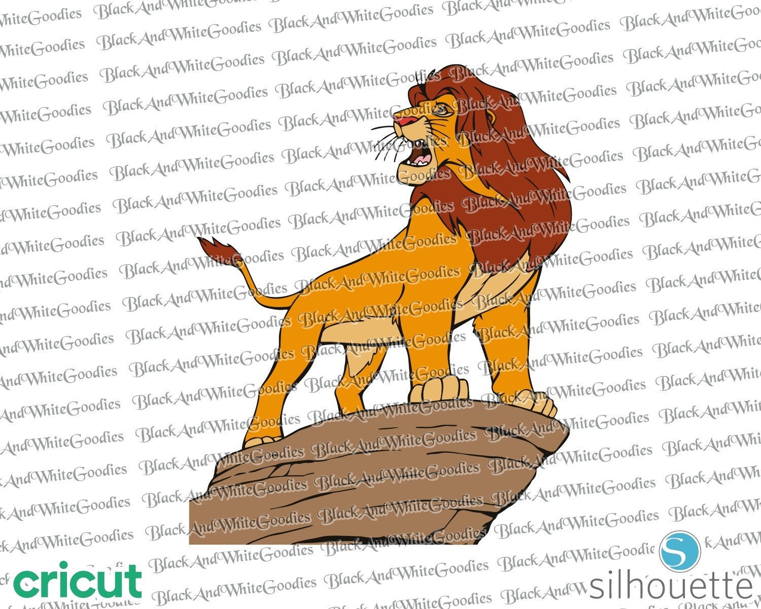 Adult Simba Svg Layered Svg Cricut Cut File Cutting File - Etsy