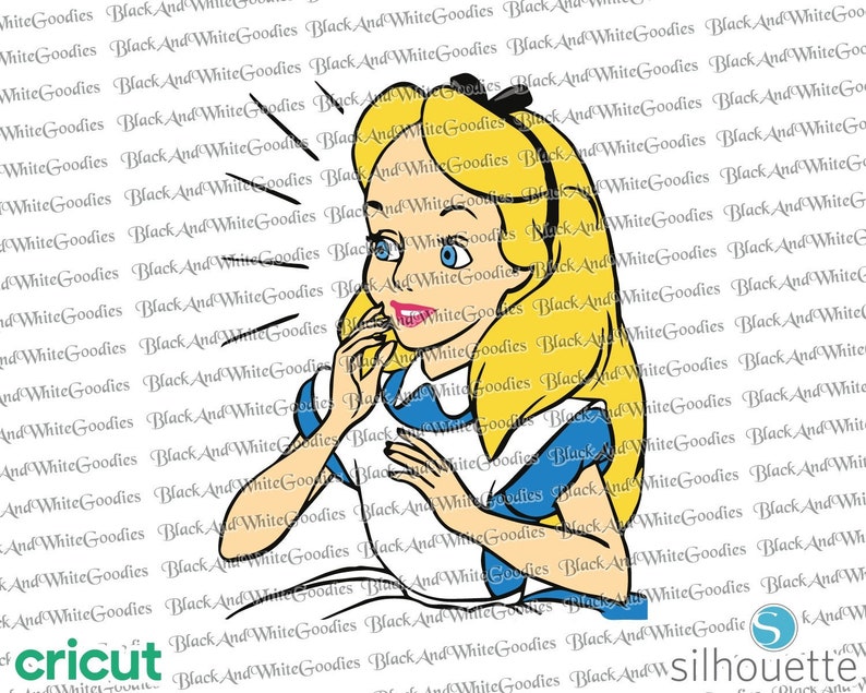 Alicia en el país de las maravillas svg, svg en capas, cricut, archivo ...