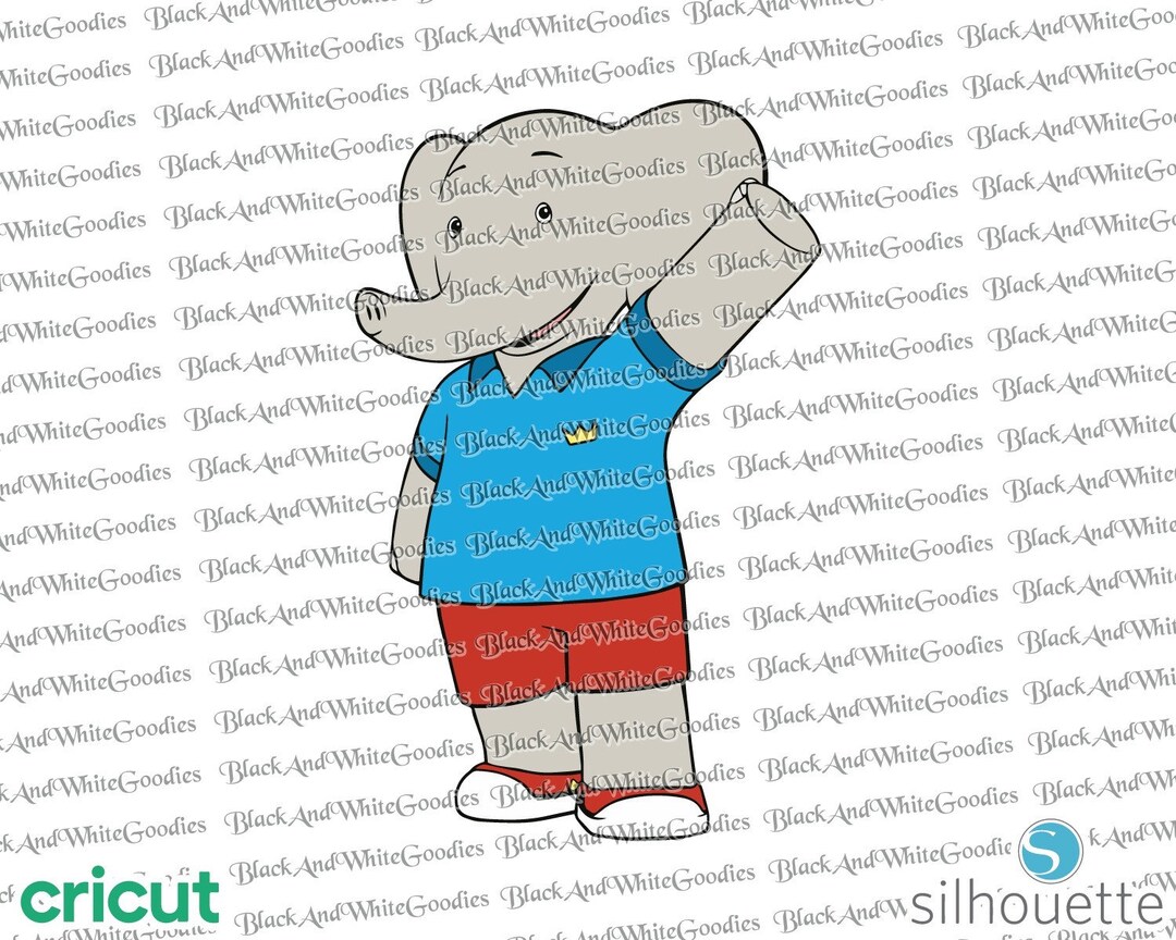 Babar and the Adventures of Badou Svg, Layered Svg, Cricut, Cut File ...