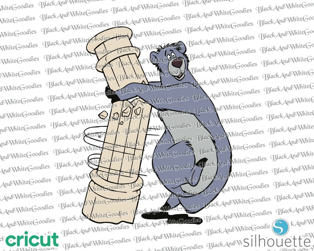 Baloo Jungle Book Svg, Layered Svg, Cricut, Cut File, Cutting File ...