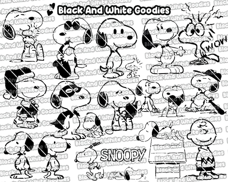 Snoopy silhouette snoopy svg snoopy outline snoopy cricut | Etsy