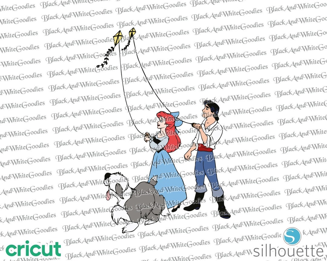 Ariel and Eric Svg, Layered Svg, Cricut, Cut File, Cutting File ...
