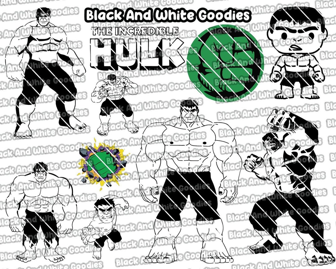 Hulk Silhouette, Hulk Svg, Hulk Outline, Hulk Cricut, Hulk Svg Outline ...