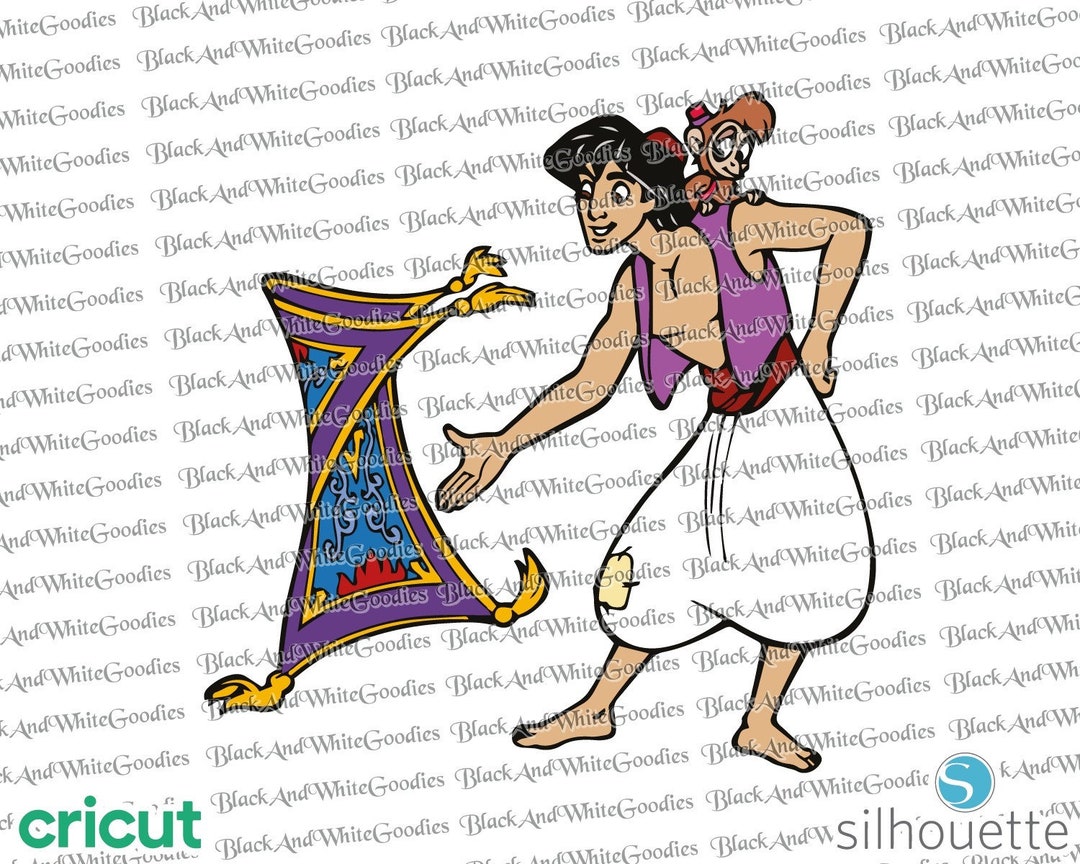Aladdin Svg, Layered Svg, Cricut, Cut File, Cutting File, Clipart, Png ...