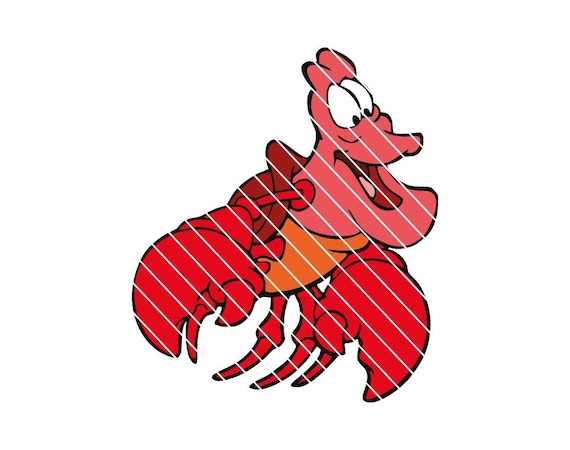 Little Mermaid Sebastian Silhouette