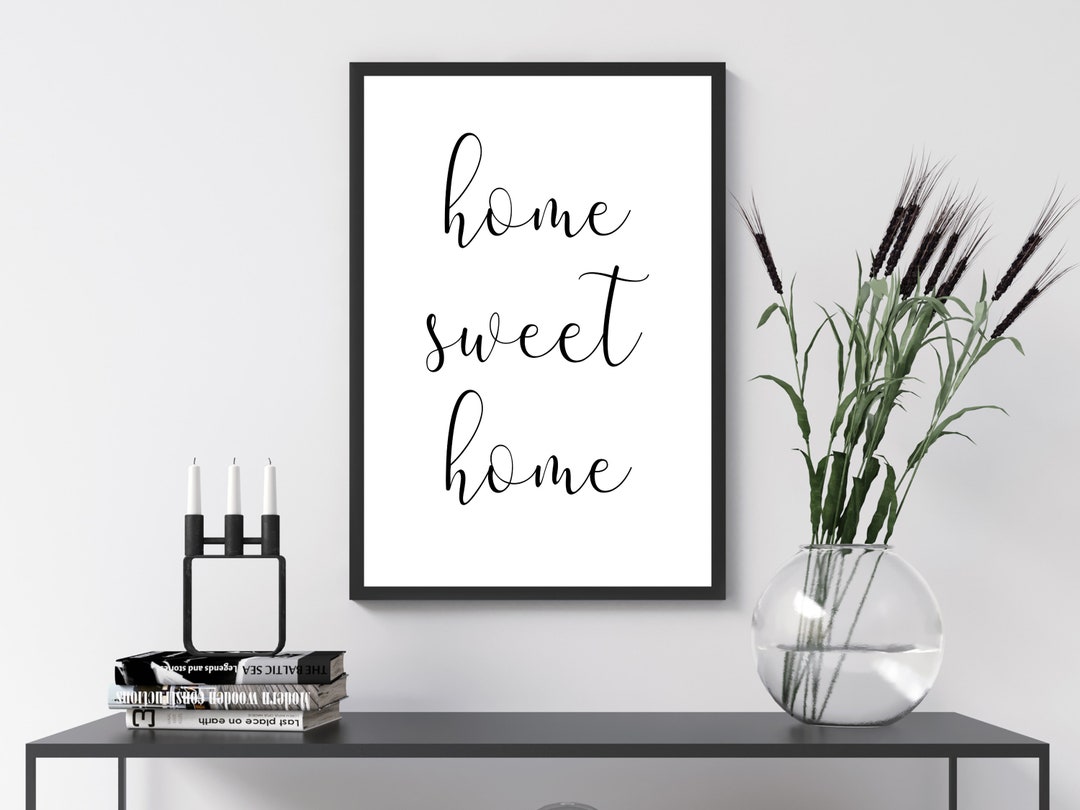 Home Sweet Home | Wall Print | Gift Idea | Bespoke | Poster | A5 | A4 ...