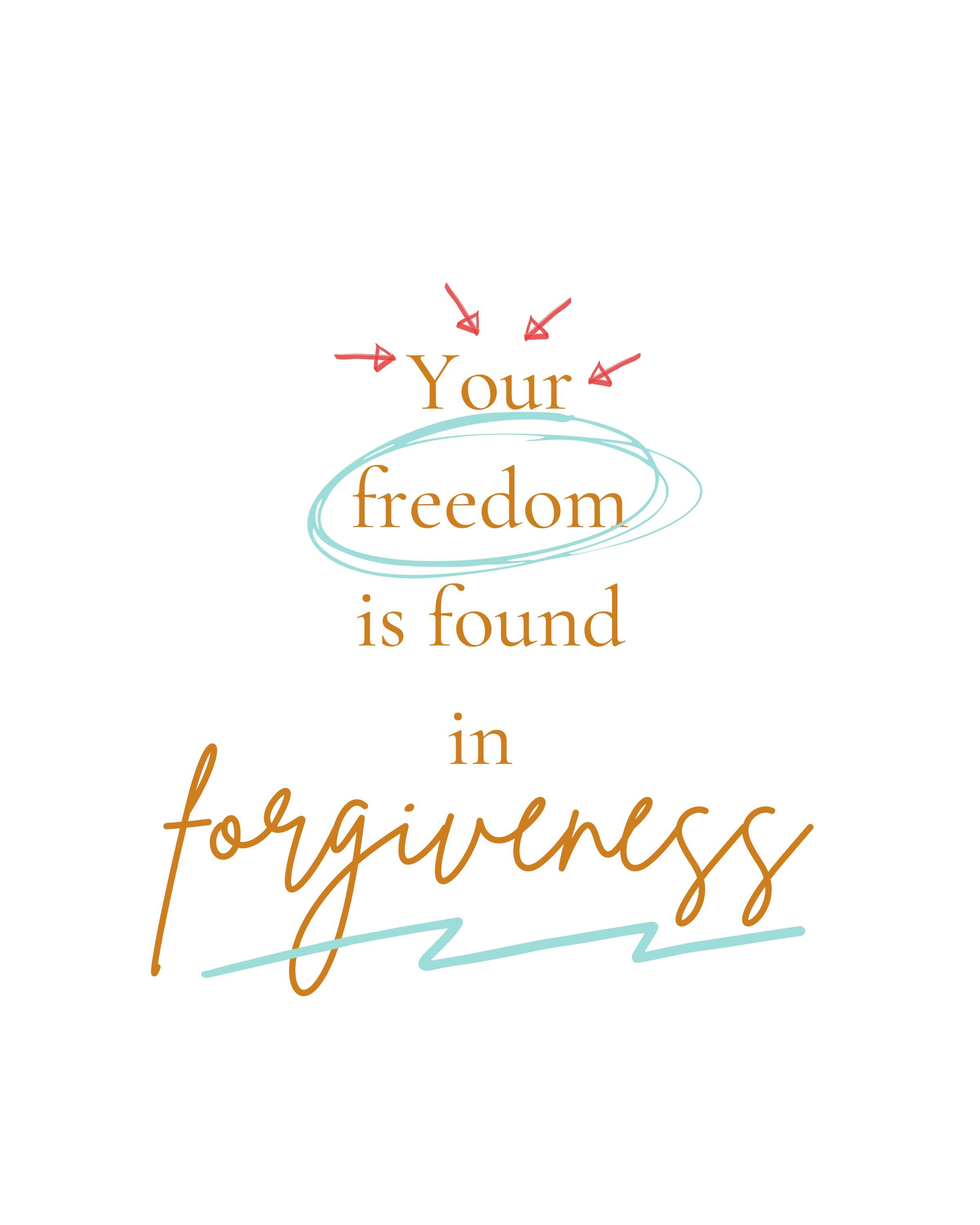 Your Freedom Is Found In Forgiveness Color 8x10 Art Print | Etsy Your Freedom Is Found In Forgiveness Color 8x10 Art Print | Etsy