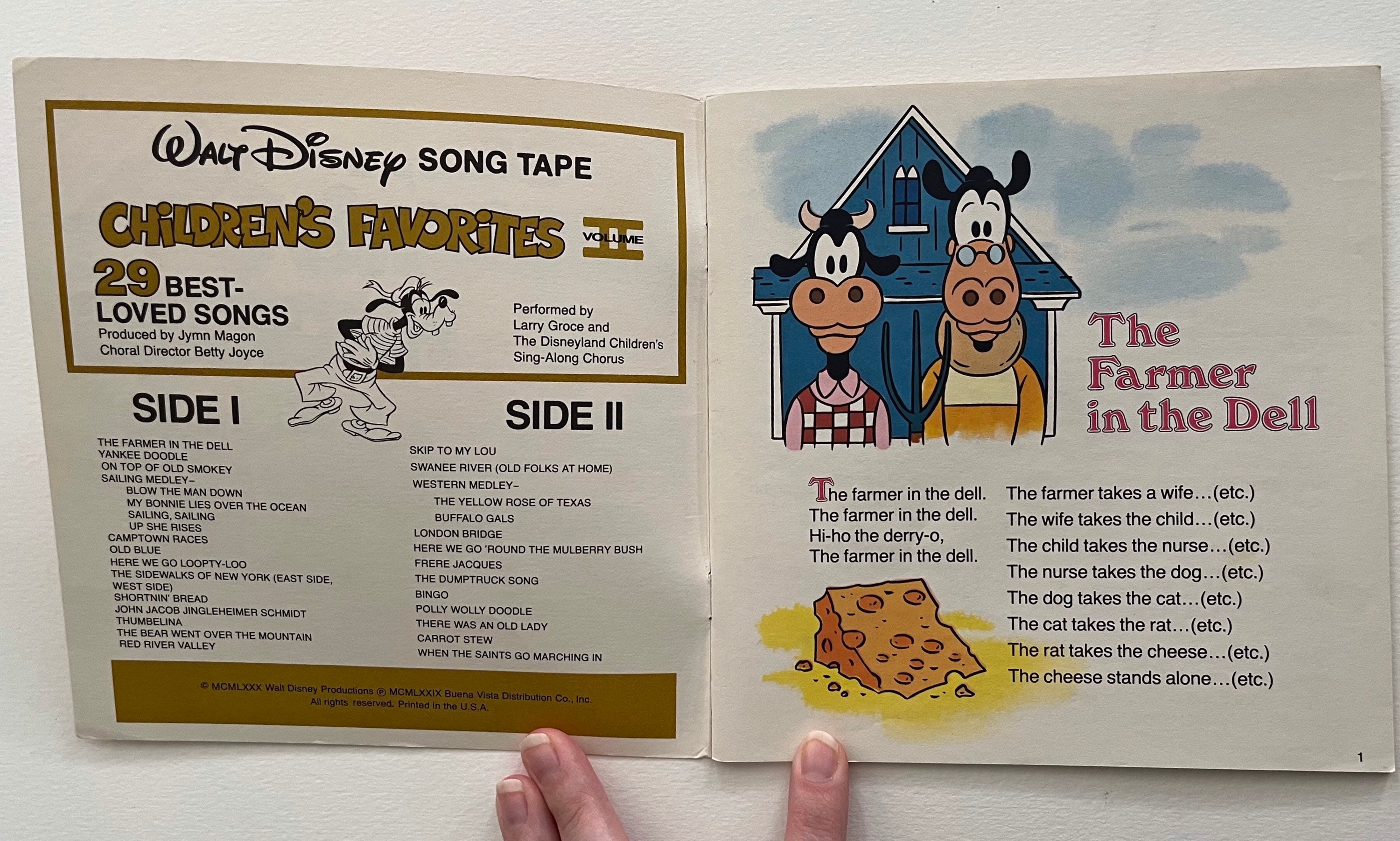 Disney Childrens Favorites Vol 1& 2, See Hear Read Book Series, Book ...